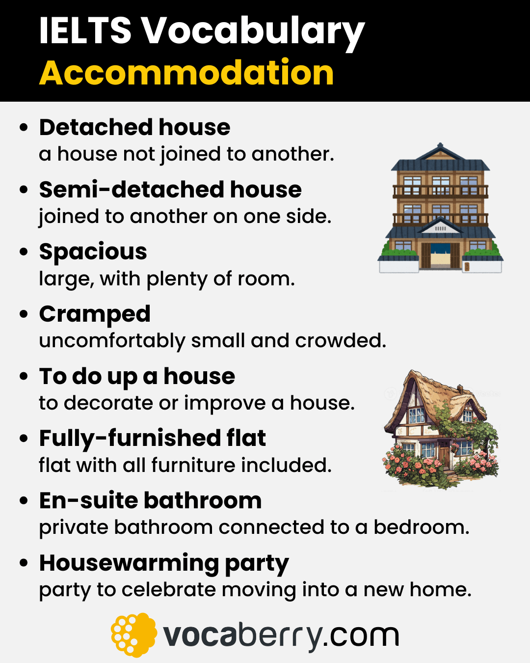 IELTS Vocabulary: Accommodation