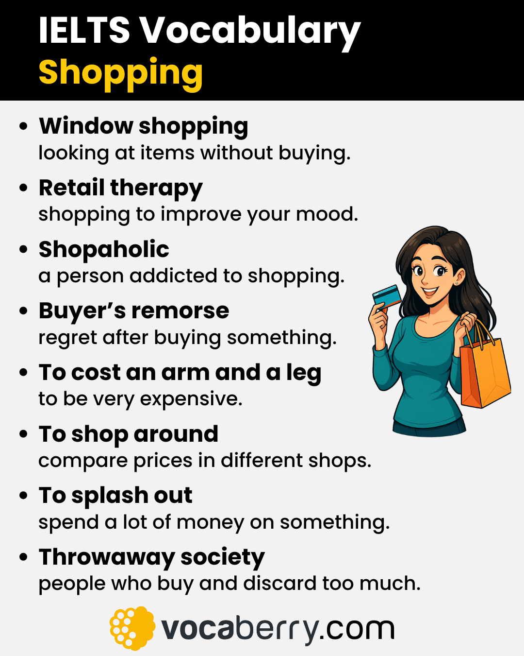 IELTS Vocabulary: Shopping