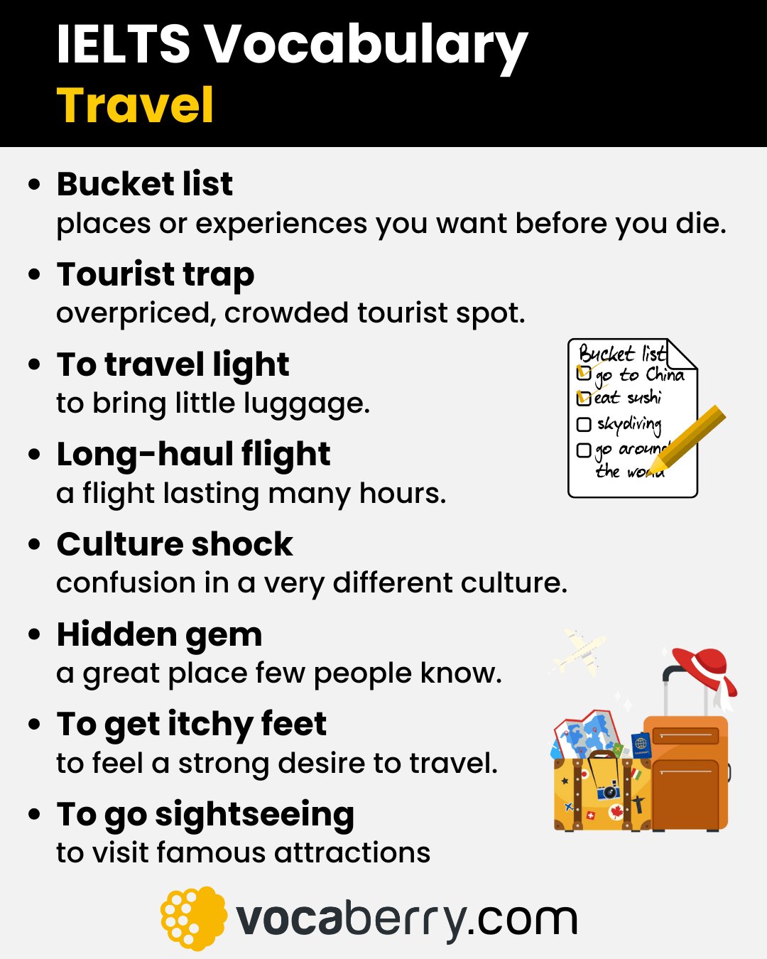 IELTS Vocabulary: Travel