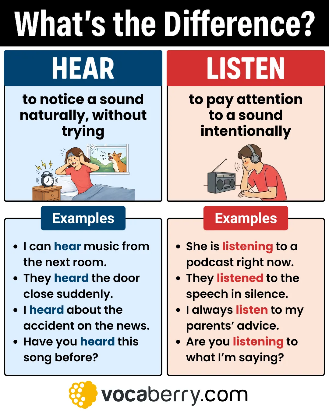 Hear vs. Listen: What's the Difference?